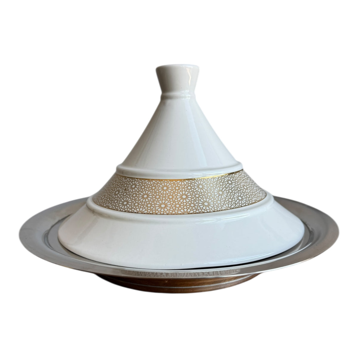 Stainless Steel Tagine With Ceramic Lid - 30cm | BSAHA