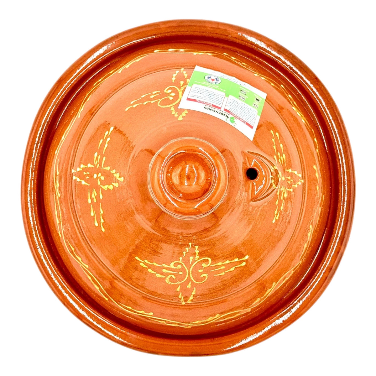 Moroccan Hand Painted Glazed Clay Tagine | BSAHA